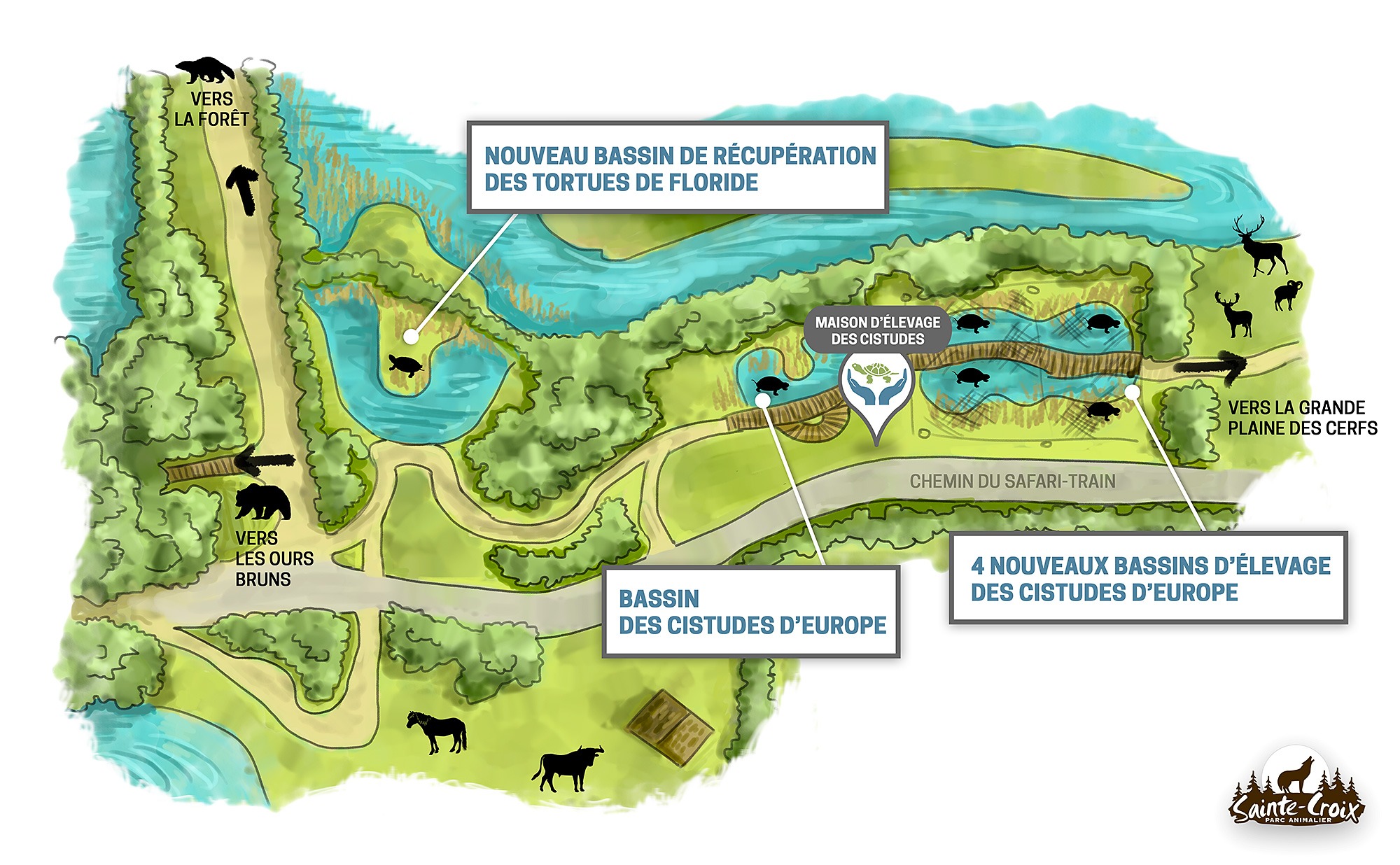 Le Parc animalier Sainte-Croix inaugure sa nouveauté 2020 - Nature et Zoo